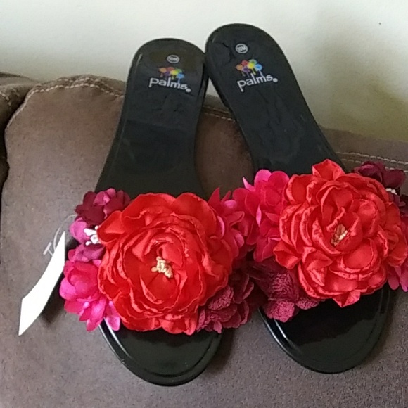 Palms | Shoes | Brand New Palms Rosette Slip On Sandals | Poshmark